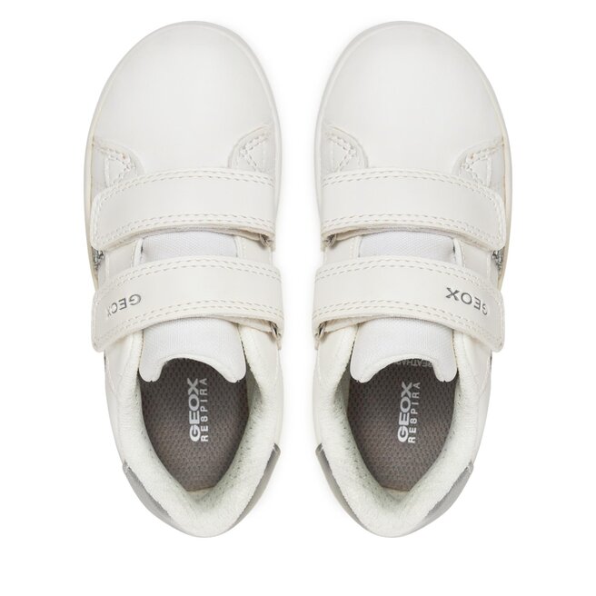 Sneakersy Geox J Eclyper Girl J45LRA 000BC C0007 M White/Silver | eobuv.cz
