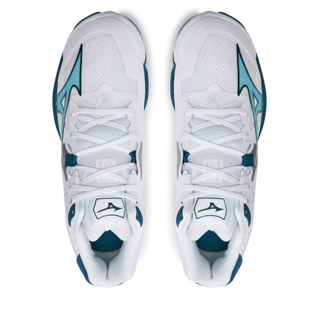 Schuhe Mizuno Wave Lightning Z8 Mid V1GA2405 White/Sailor Blue/Silver ...