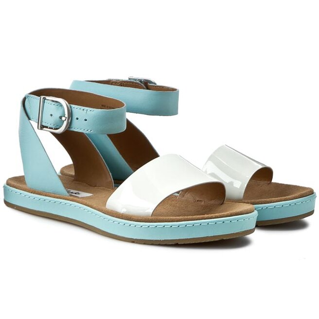 Sandały Clarks Romantic Moon 261177514 Niebieski | eobuwie.com.pl