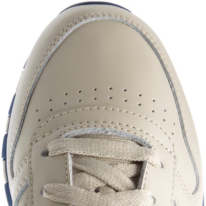 Schuhe Reebok Cl Lthr 28413 Ecru/Navy | eschuhe.de