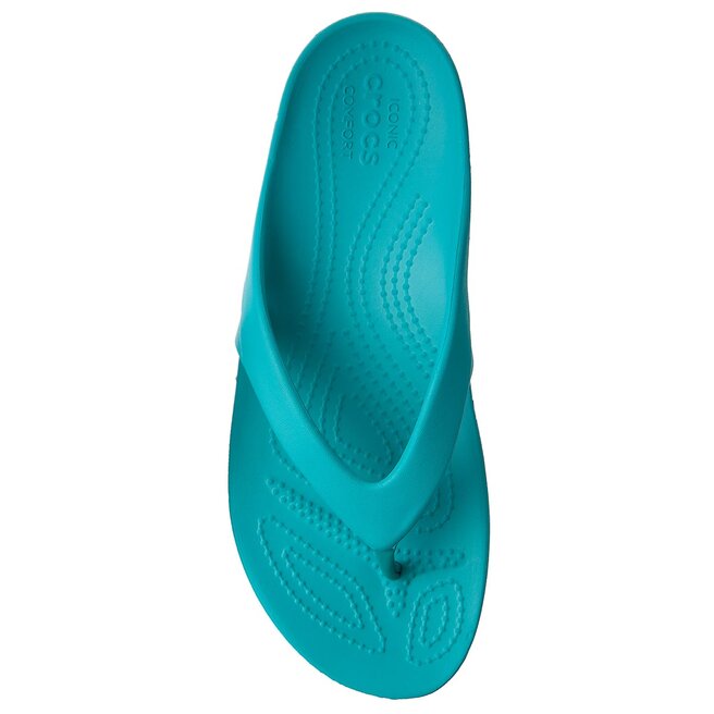 Japonki Crocs Kadee II Flip W 202492 Turquoise | eobuwie.com.pl