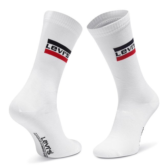 Sada 2 párů vysokých ponožek unisex Levi's® 37157-0538 Bílá | eobuv.cz