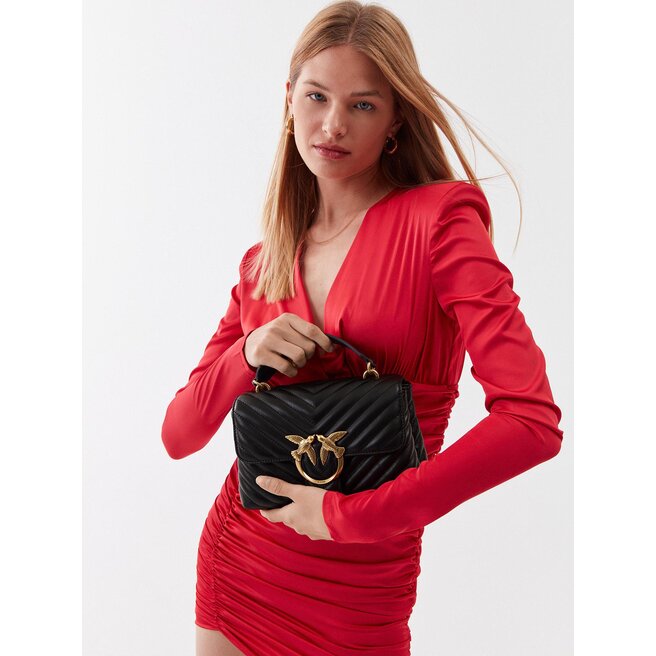 Geantă Pinko Love Lady Puff Mini Cl PE 23 PLTT 100044 A0GK Nero/Antique ...