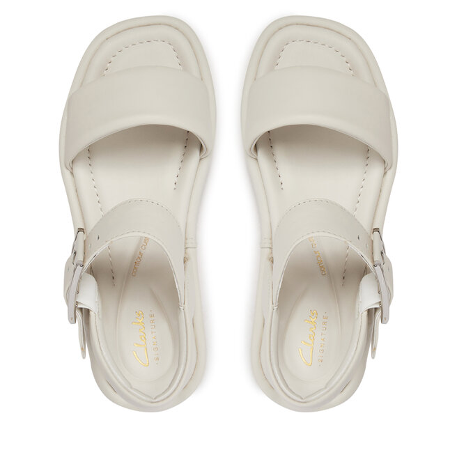 Sandały Clarks Alda Strap 26176258 Biały | eobuwie.com.pl