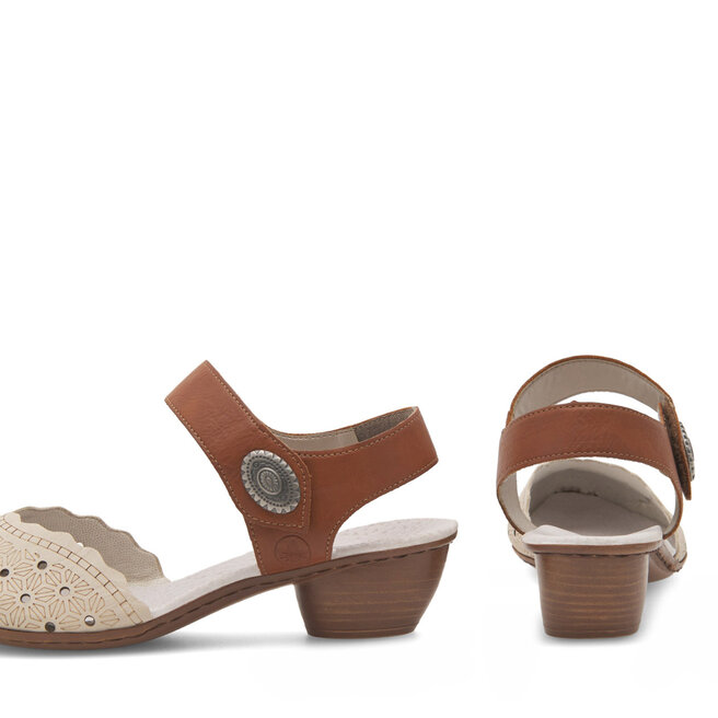 Pantofi Rieker 43703-60 Bej | epantofi.ro