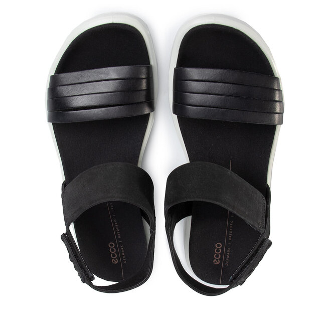 Sandały ECCO Flowt W 27360351052 Czarny | eobuwie.com.pl