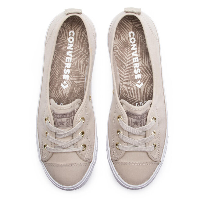 Sneakers aus Stoff Converse Ctas Ballet Lace Slip 564315C Papyrus/Sepia ...