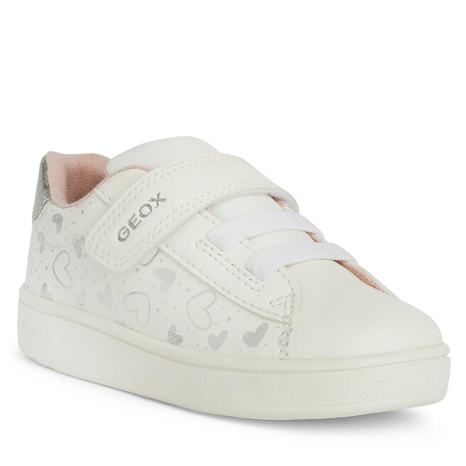 Sneakers Geox B Eclyper Girl B455MA 0BCKC C0007 White/Silver | eschuhe.de