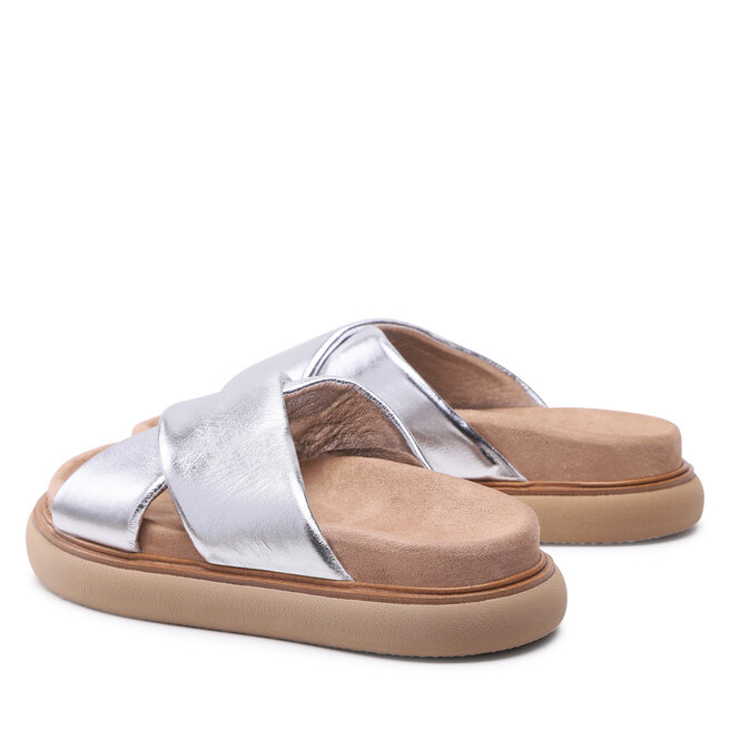 Klapki Inuovo 837023 Srebrny | eobuwie.com.pl