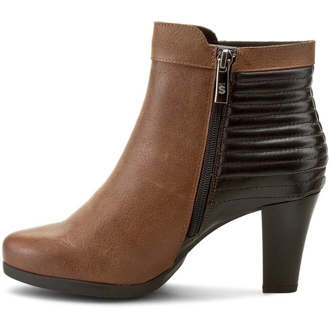 Botki But-s Y087-HC1-0P0 Czarny/Rudy | eobuwie.com.pl