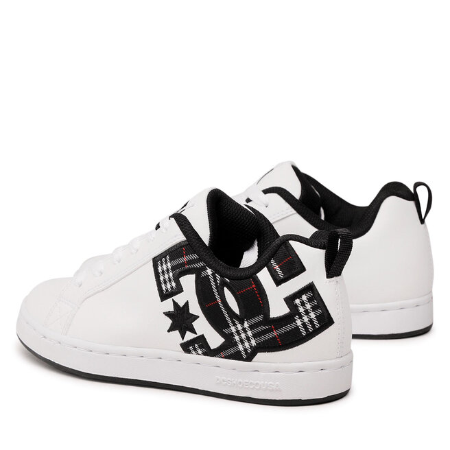 Sneakers DC Court Graffik 300678 White/Plaid/Black (Ipk) | eschuhe.de