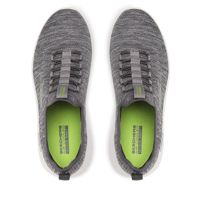 Sneakersy Skechers Go Walk Flex 216484/GYLM Gray/Lime | eobuwie.com.pl