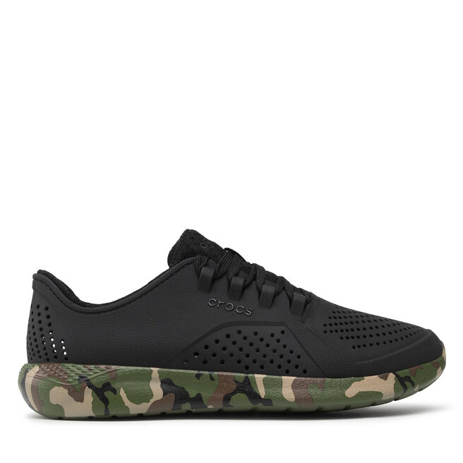 Sneakers Crocs Literide Printed Camo 207286 Black/Multi | eschuhe.de
