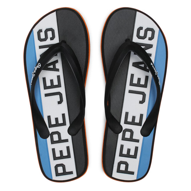 Chancletas Pepe Jeans Whale Timy PMS70104 Negro | zapatos.es