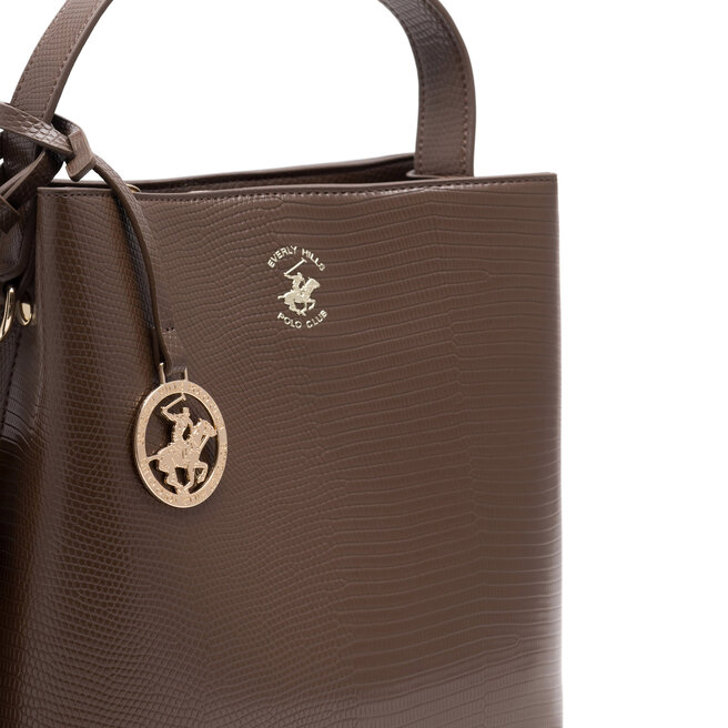Torebka Beverly Hills Polo Club BHPC-W-04-A23 Brązowy | eobuwie.com.pl