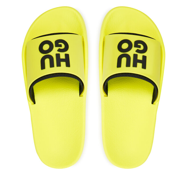 Pantoletten Hugo Nil Slid Mdtpu N 50497864 Gelb | eschuhe.de