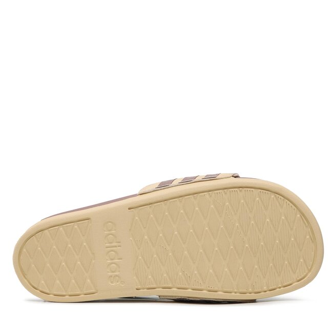 Klapki adidas Adilette Comfort Slides H03621 Beżowy | eobuwie.com.pl