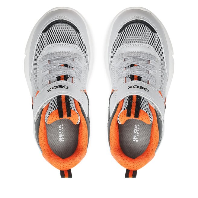 Sneakersy Geox J Aril Boy J16DMA0CET9C0036 S Szary | eobuwie.com.pl