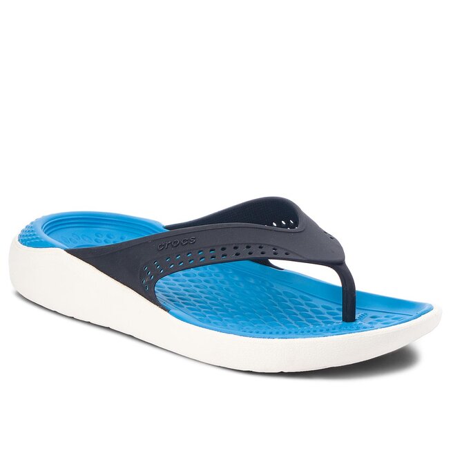 Flip flop Crocs Literide Flip 205182 Navy/White | epantofi.ro
