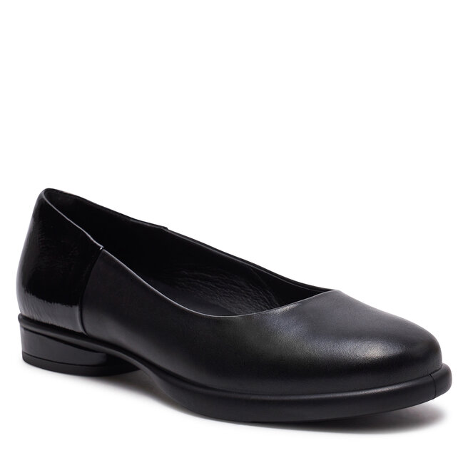 Baleriny ECCO 22230301001 Czarny | eobuwie.com.pl