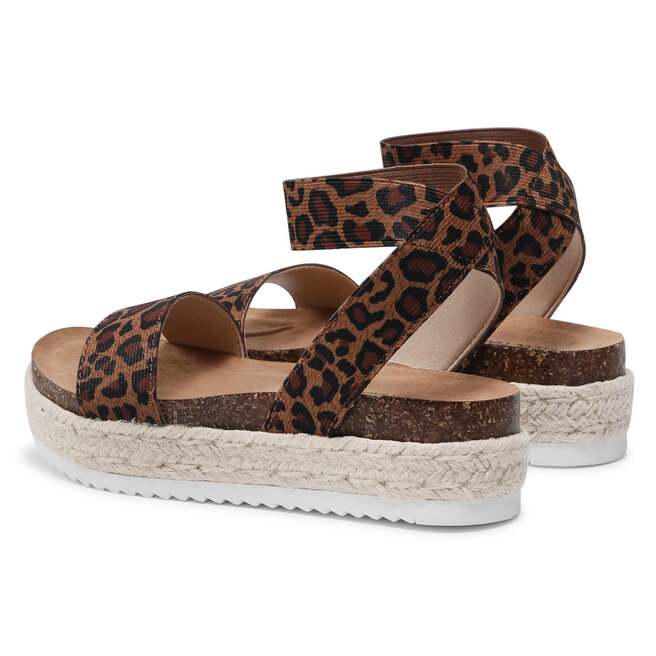 Espadryle Steve Madden Jlayne SM15000112-04004-969 Brązowy | eobuwie.com.pl