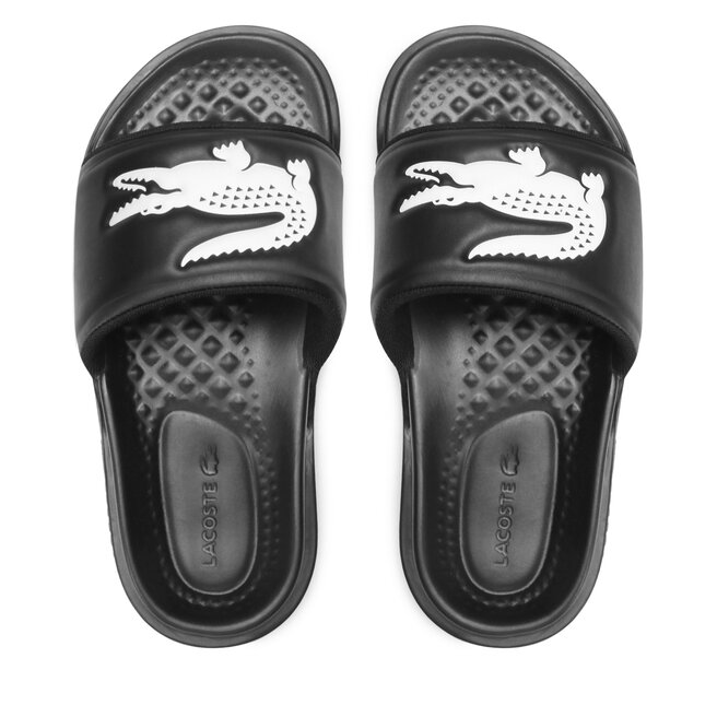 Șlapi Lacoste Croco Dualiste 0922 2 Cfa 743CFA0040312 Blk/Wht | epantofi.ro