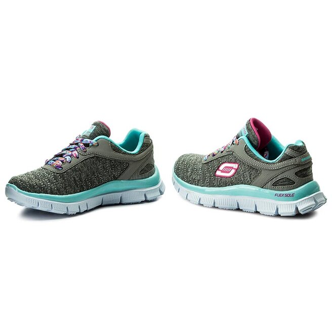 Sneakers Skechers Eye Catcher 81844L/GYAQ Gray/Aqua | eschuhe.de