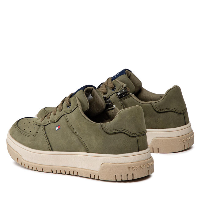 Sneakers Tommy Hilfiger Low Cut Lace Up Sneaker T3b9 32478 1441 S Military Green 414 Eschuhede