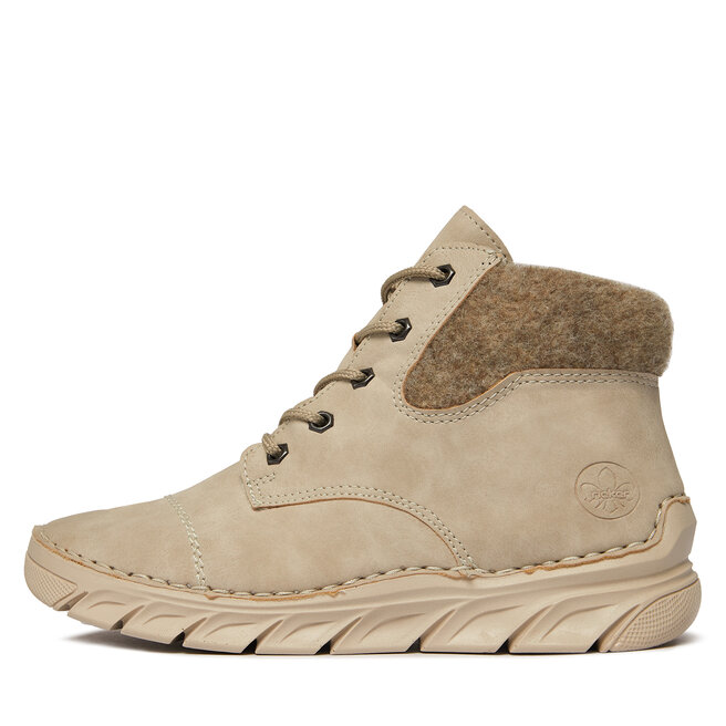 Botki Rieker 55000-60 Champignon / Wood 60 | eobuwie.com.pl