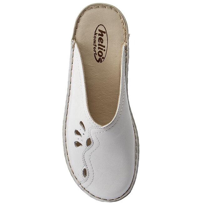 Klapki Helios 660 Biały | eobuwie.com.pl