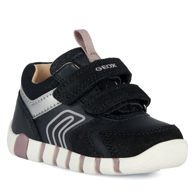 Sneakersy Geox B Iupidoo Girl B3558C 077BC C9231 Czarny | eobuwie.com.pl