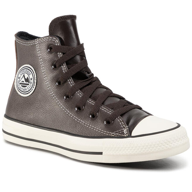 Trampki Converse Ctas Hi 165958C Brązowy | eobuwie.com.pl