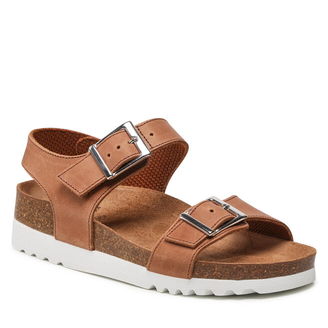 Sandały Scholl F29377 Filippa Sandal Med 1175 Brązowy | eobuwie.com.pl