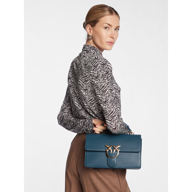 Τσάντα Pinko Love One Classic Light PE 23 PLTT 100072 A0F1 Petrol Blue ...