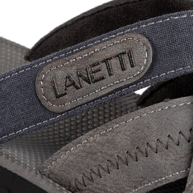 Klapki Lanetti MS197129-10 Szary | eobuwie.com.pl