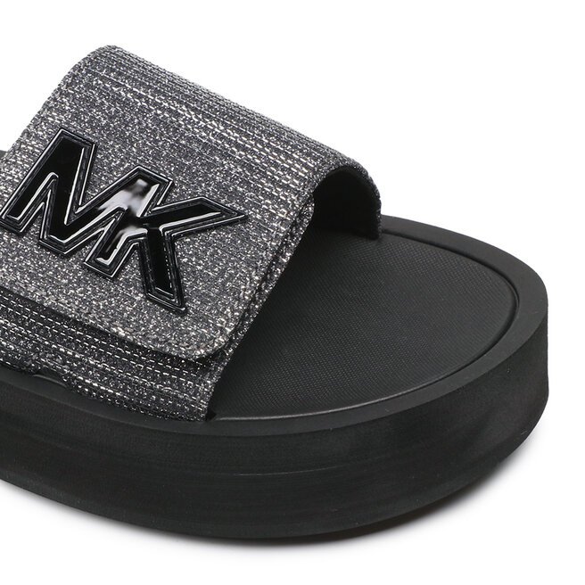 Chanclas MICHAEL Michael Kors Mk Platform Slide 40S1MKFA1D Gunmetal ...