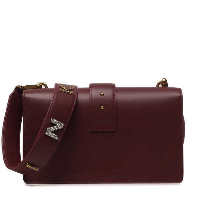 Torebka Pinko Love One Classic Fl AI 23-24 PLTT 100057 A10J Bordowy ...