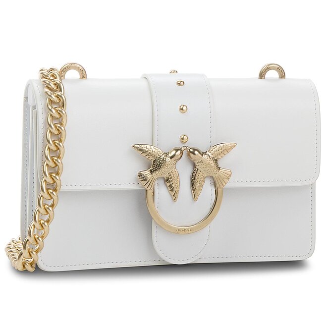 Torebka Pinko Mini Love Simply Tracolla AI 18-19 PLTT 1P216V Y4YM White ...