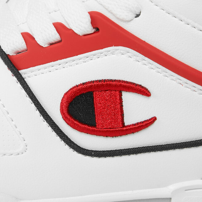 Αθλητικά Champion Mid Cut Shoe 3 Point Mid S22119-WW010 Wht/Navy/Red ...