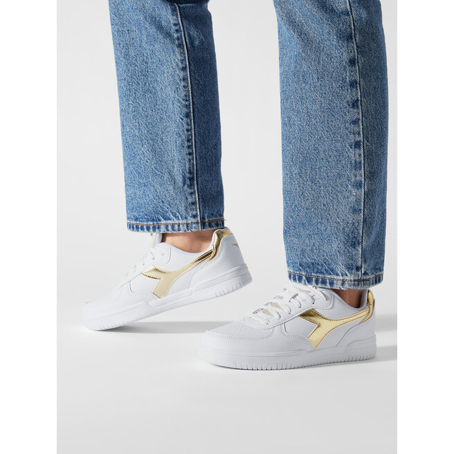 Sneakers Diadora Raptor Low Metalic Satin Wn 101.178641 01 C1070 Weiß ...