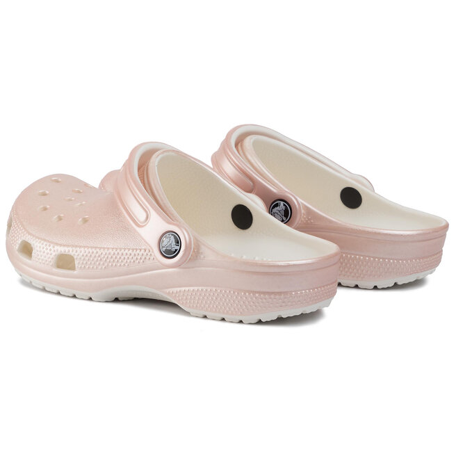 Pantoletten Crocs Classic Metallic Clog 205831 Rose Gold | eschuhe.de