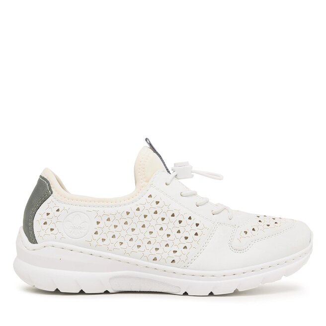 Sneakersy Rieker L3288-80 Biały | eobuwie.com.pl
