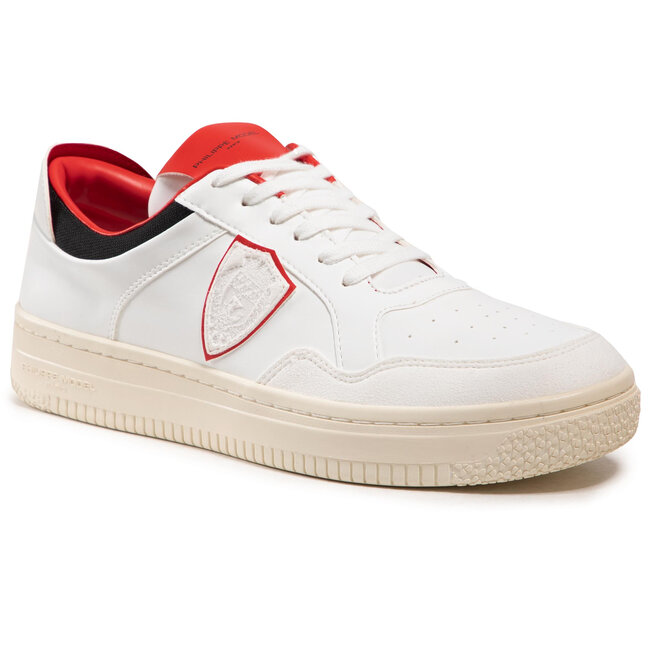 Sneakers Philippe Model Lyon LYLU BL03 Blanc Rouge | eschuhe.de