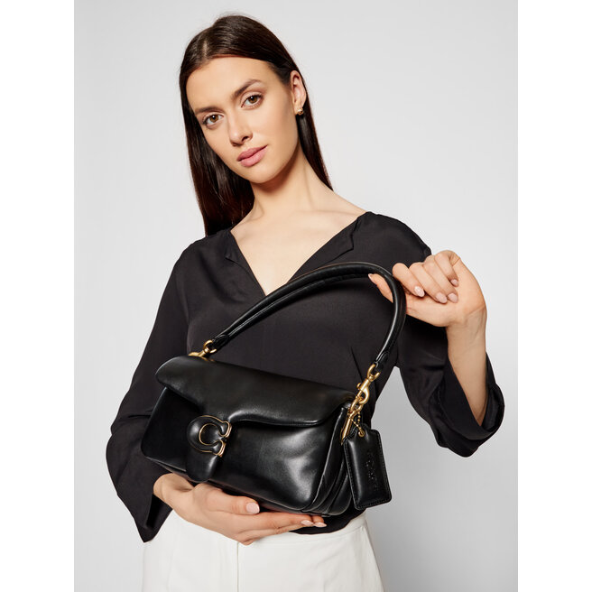 Дамска чанта Coach Ltr C Pllw Tbby Sb 2 C0772 B4/BK Черен | obuvki.bg