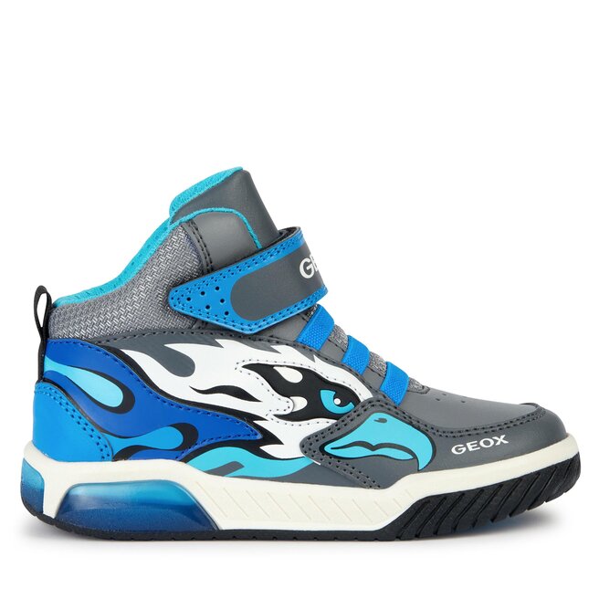 Sneakers Geox J Inek Boy J369CB 0BU11 C0415 S Grey/Lt Blue | eschuhe.de