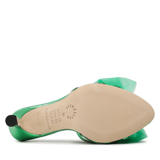 Chanclas Custommade Asla Metallic Bow 999624048 Metalic Green 365 ...