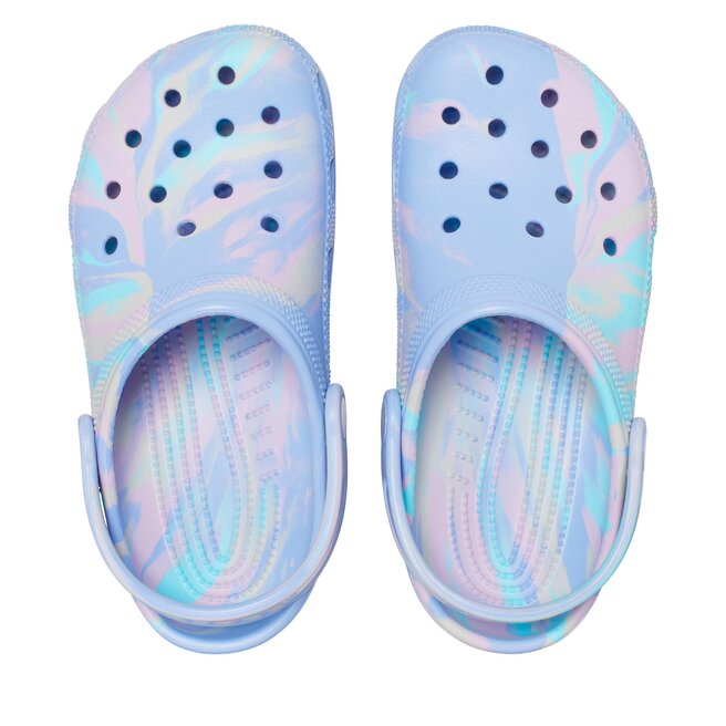 Nazouváky Crocs Classic Marbled Kids Clog 207464 Modrá | eobuv.cz