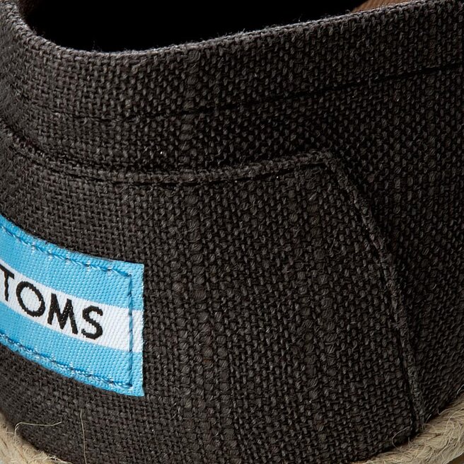 Espadrilles Toms Classic 10008356 Black Linen Rope Sole | eschuhe.de