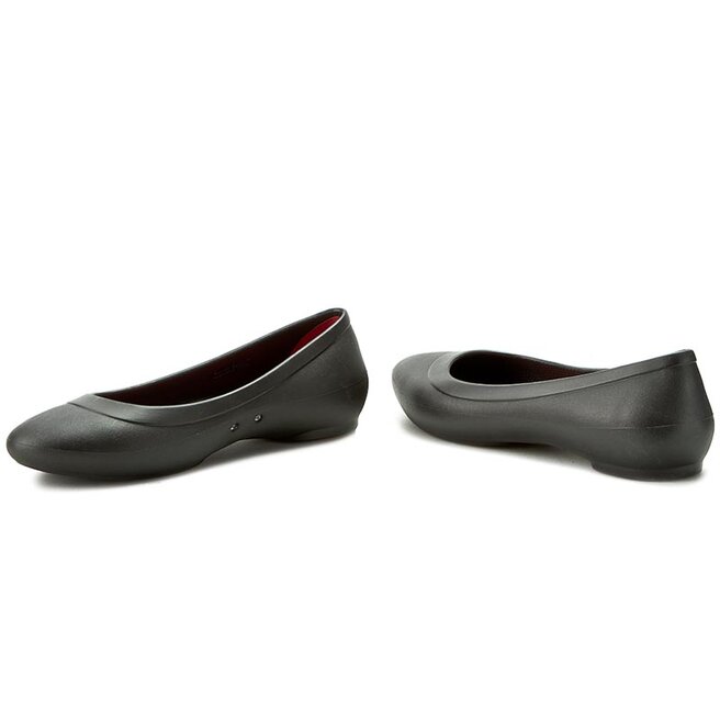 Baleriny Crocs Lina Flat W 203404 Czarny | eobuwie.com.pl
