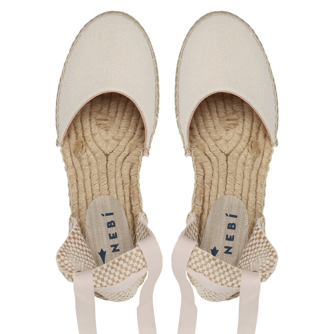 Espadryle Manebi Organic Hemp Flat Valenciana Espadrilles O 7.0 P0 Écru | eobuwie.com.pl